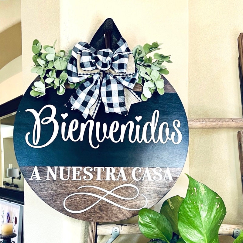 Spanish Welcome Sign - Etsy