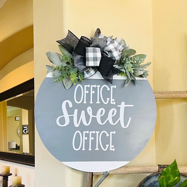 Hanging Office Sign - Etsy