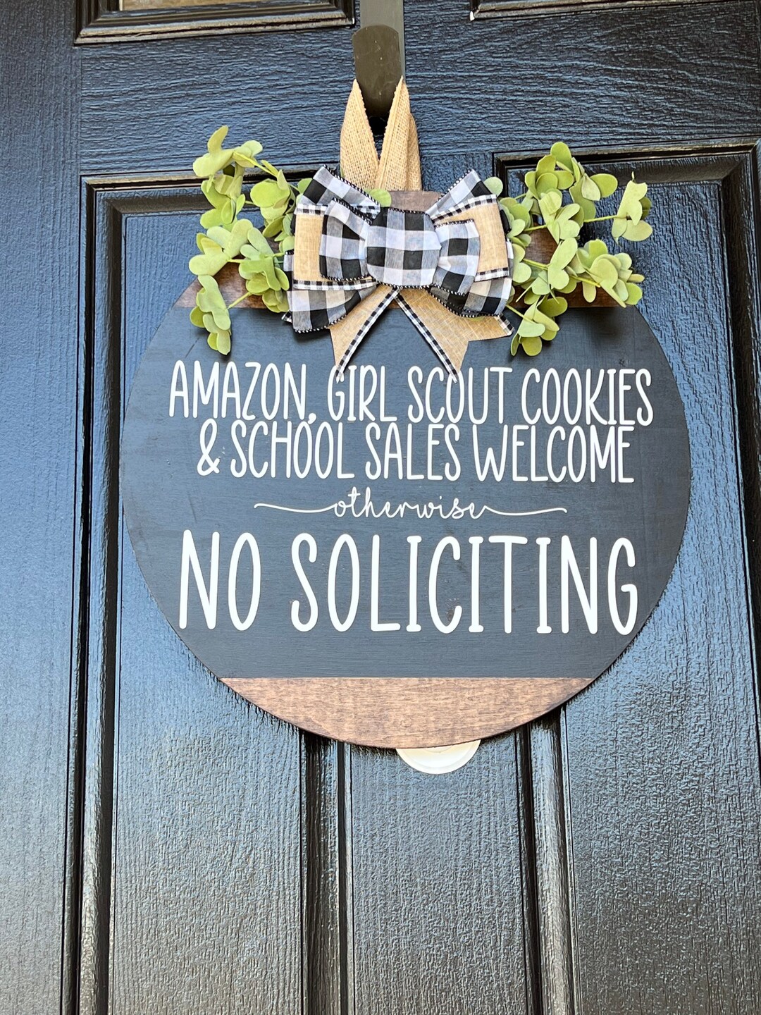 Front Door Decor, Funny No Soliciting Door Sign, Funny Door Hanger ...