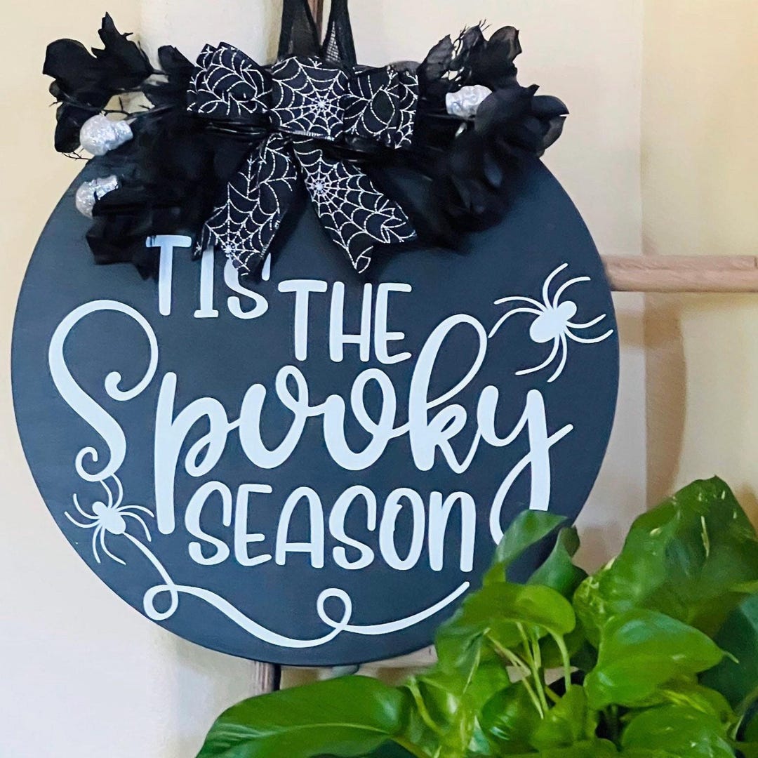 Halloween Door Decor, Halloween Welcome Sign, Halloween Door Hanger ...