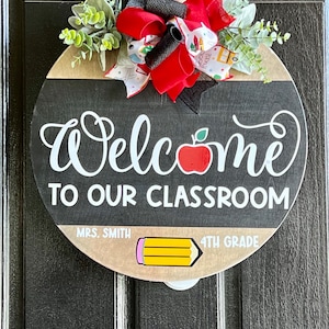 Teacher Door Decor Classroom Door Hanger Teacher Door Sign - Etsy