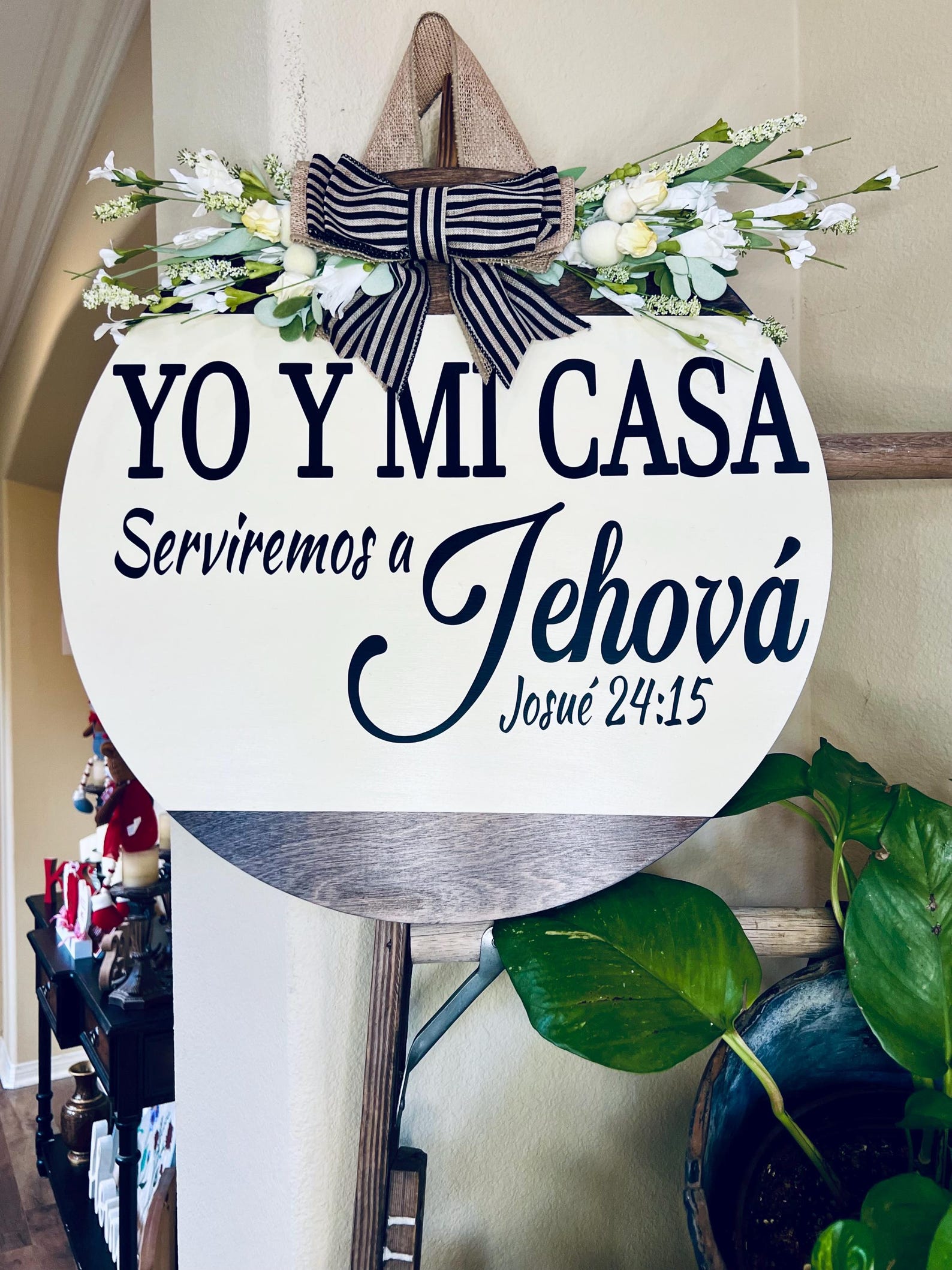 Spanish Door Decor, as for Me and My House, Joshua 24:15 Door Sign ...