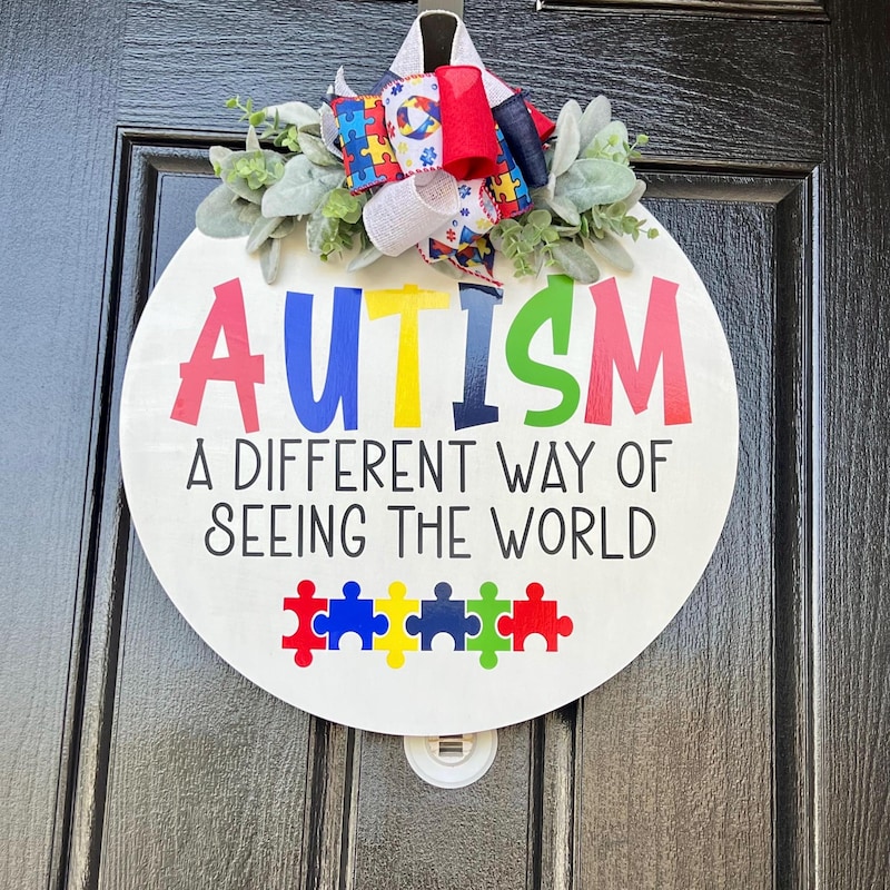 Autism Wreath - Etsy