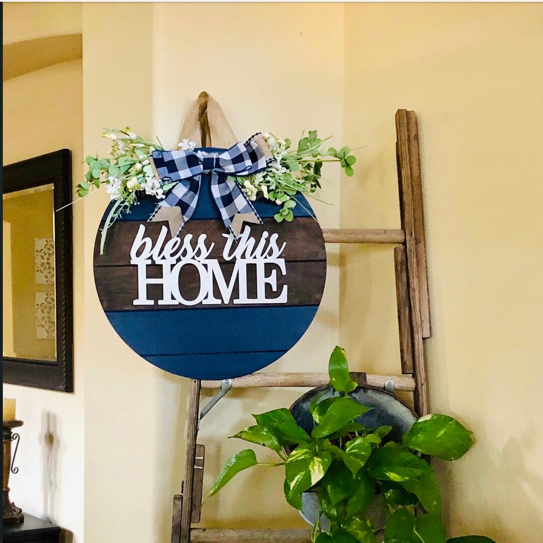 Front Door Decor Welcome Door Hanger Front Door Sign - Etsy