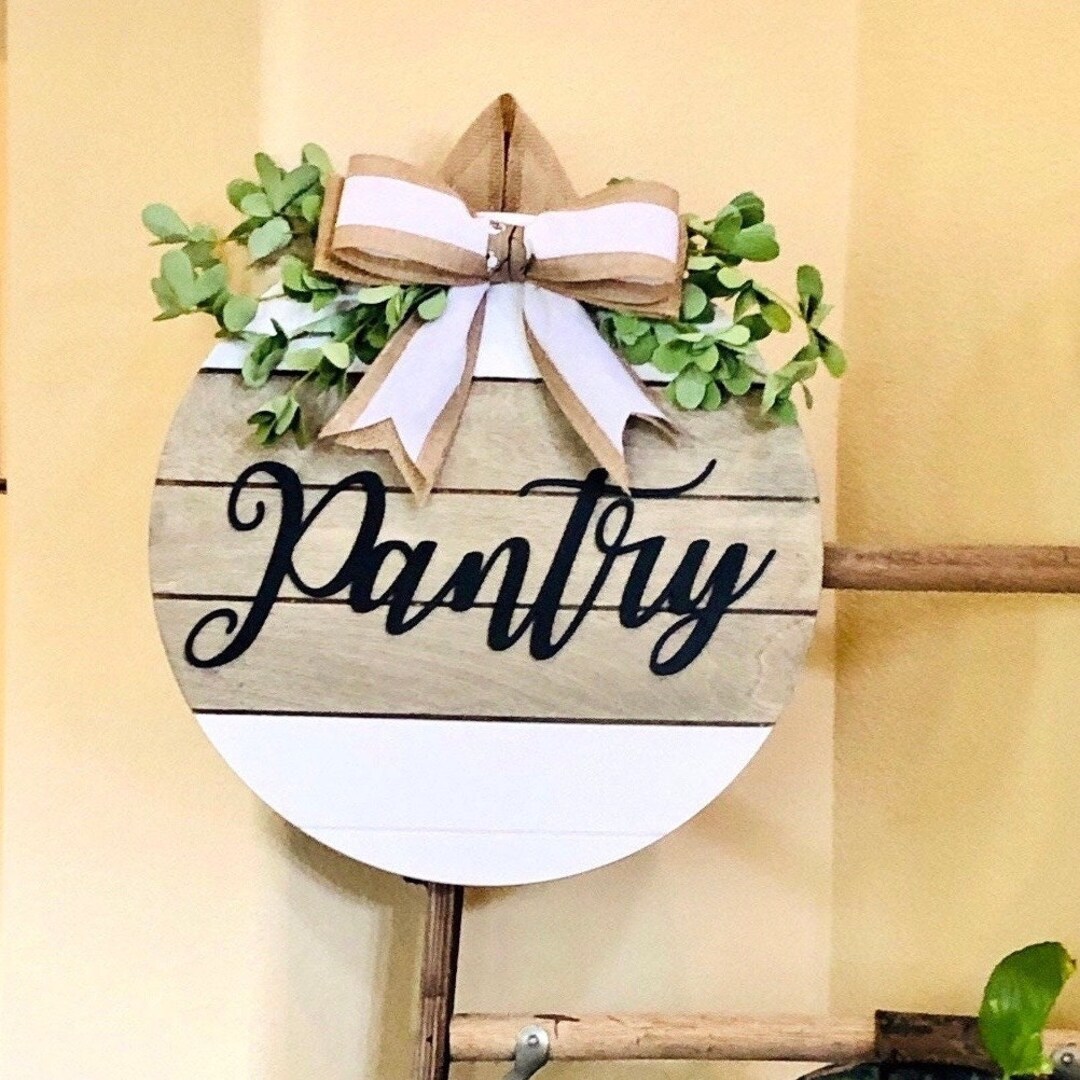 Pantry Door Sign, Pantry Door Decor, Kitchen Wall Sign, Wood Wall Art ...