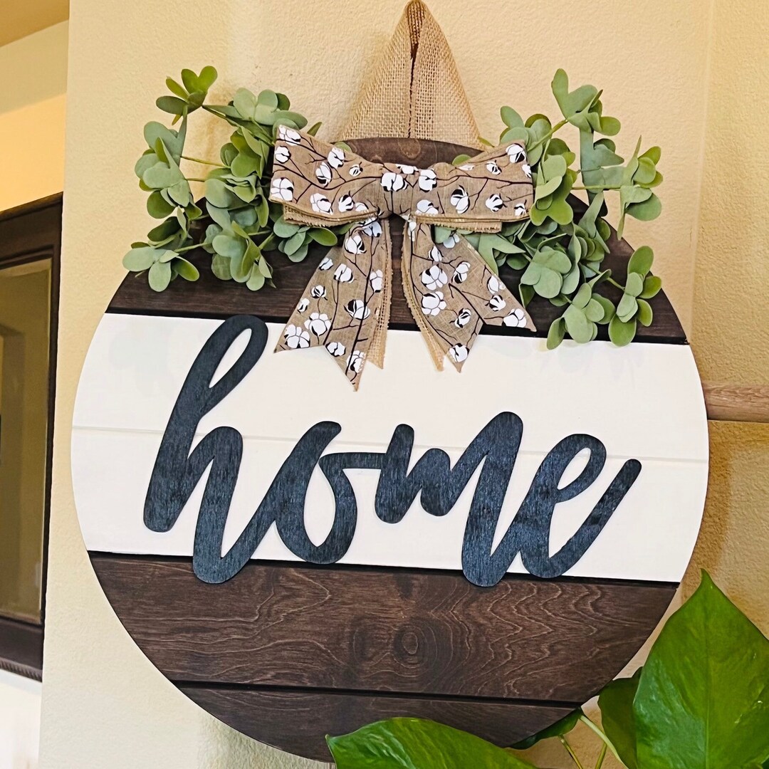Front Door Decor, Welcome Door Sign, Front Door Hanger, Farmhouse Door ...