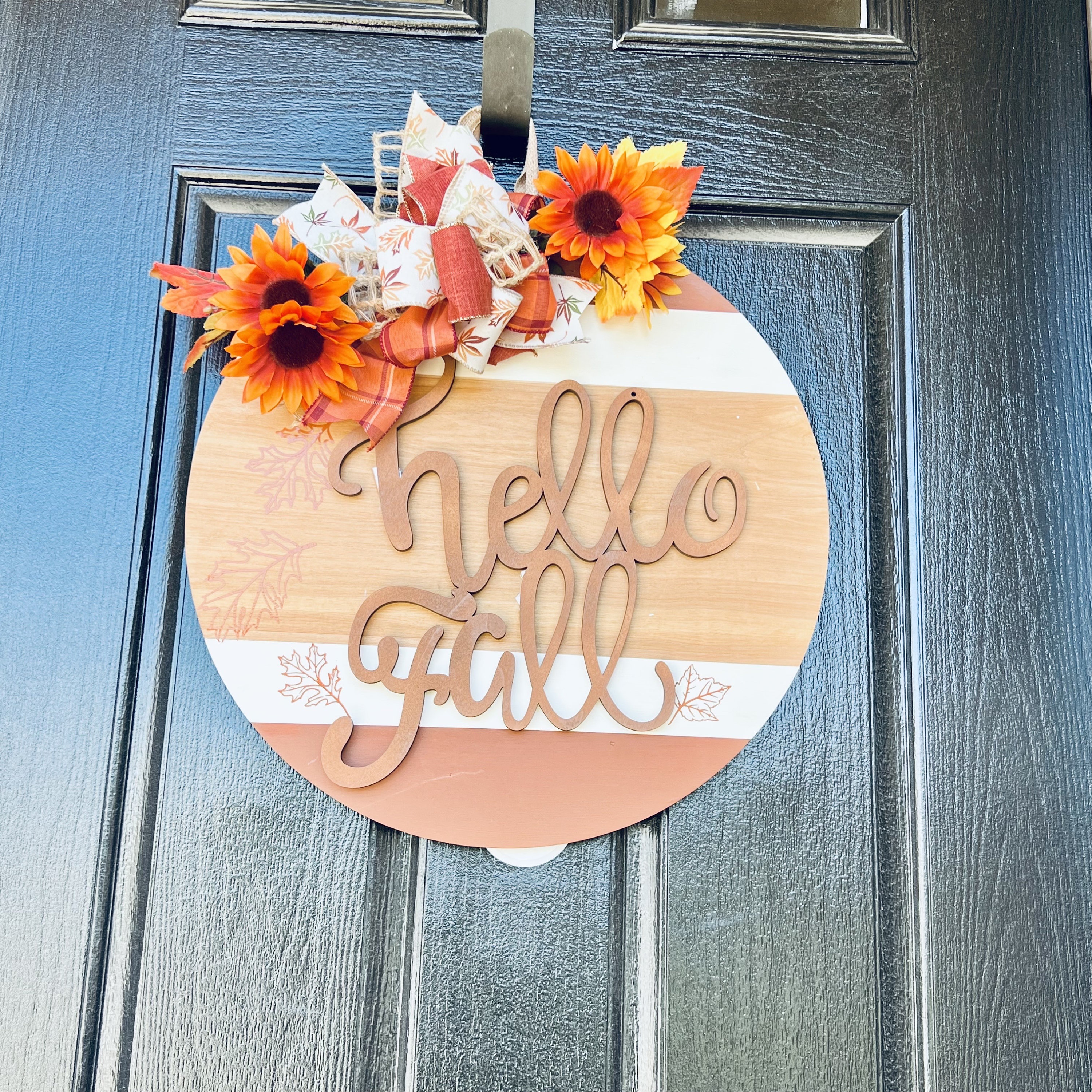 Fall Front Door Sign, Autumn Door Hanger, Fall Door Wreath, Fall Door ...
