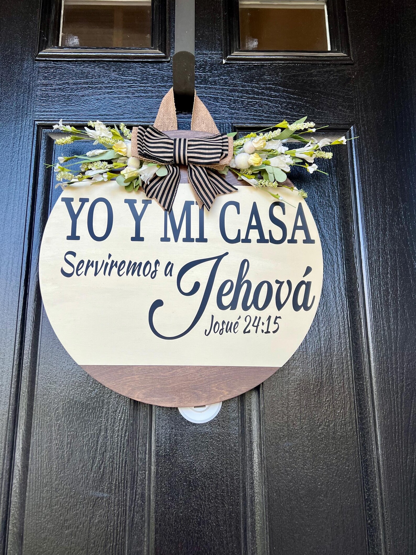 Spanish Door Decor, as for Me and My House, Joshua 24:15 Door Sign ...