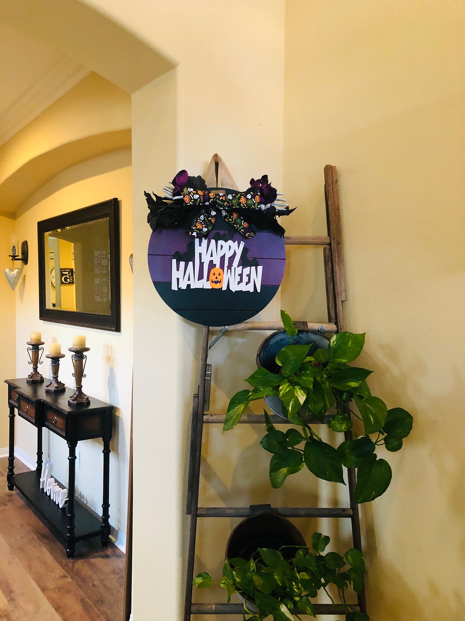 Happy Halloween Door Hanger Halloween Door Decor Halloween - Etsy