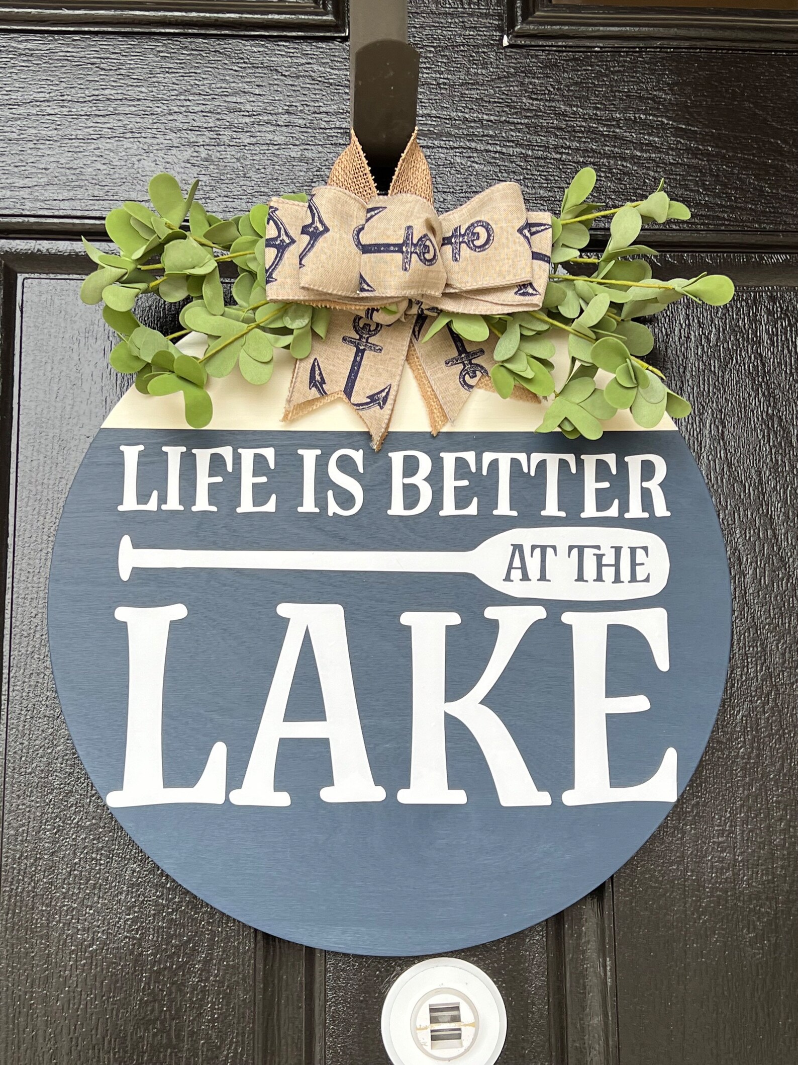 Life is Better at the Lake Door Decor Lake Door Hanger Lake - Etsy