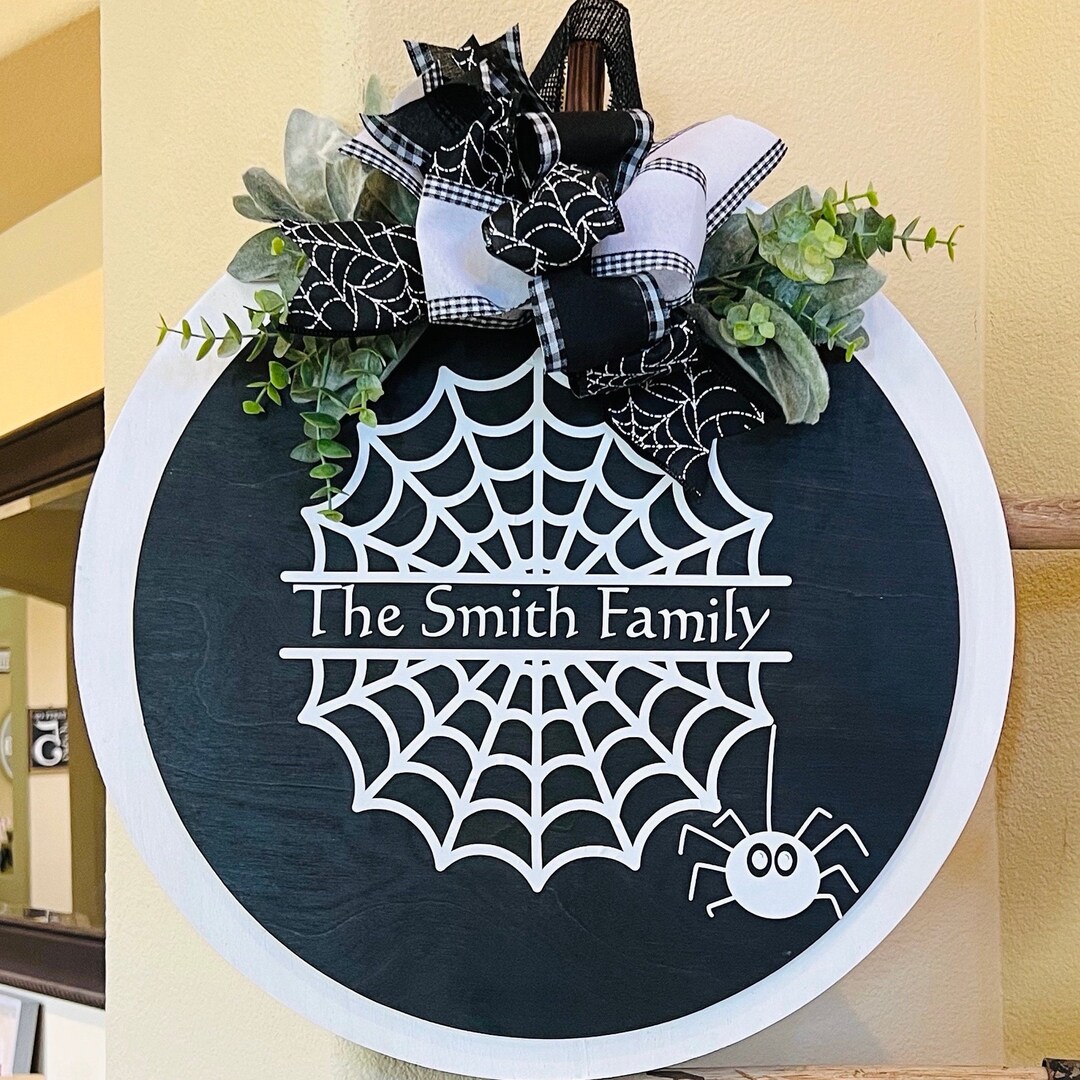 Halloween Door Decor, Halloween Welcome Sign, Halloween Door Hanger ...