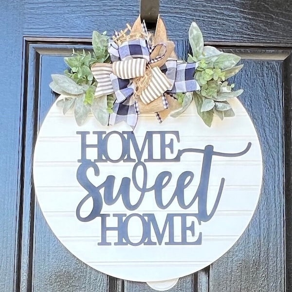 Round Home Sign - Etsy