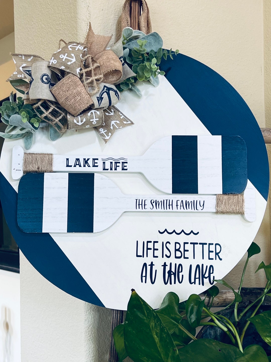 Lake House Front Door Decor, Lake House, Lake House Door Sign, Lake ...