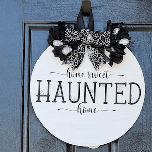 Halloween Front Door Decor Welcome Door Sign Halloween Door - Etsy
