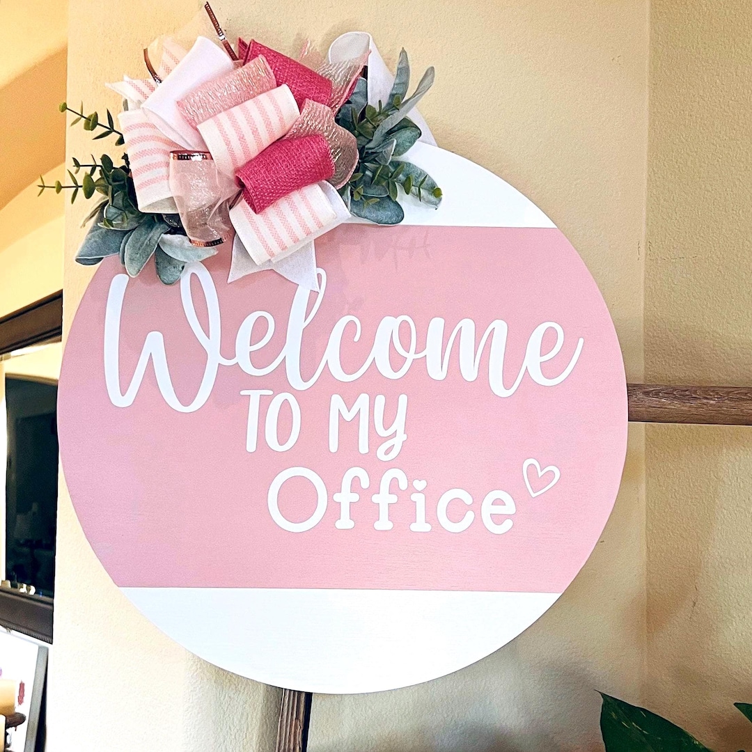 Office Door Decor, Office Door Sign, Office Farmhouse Hanger, Office ...
