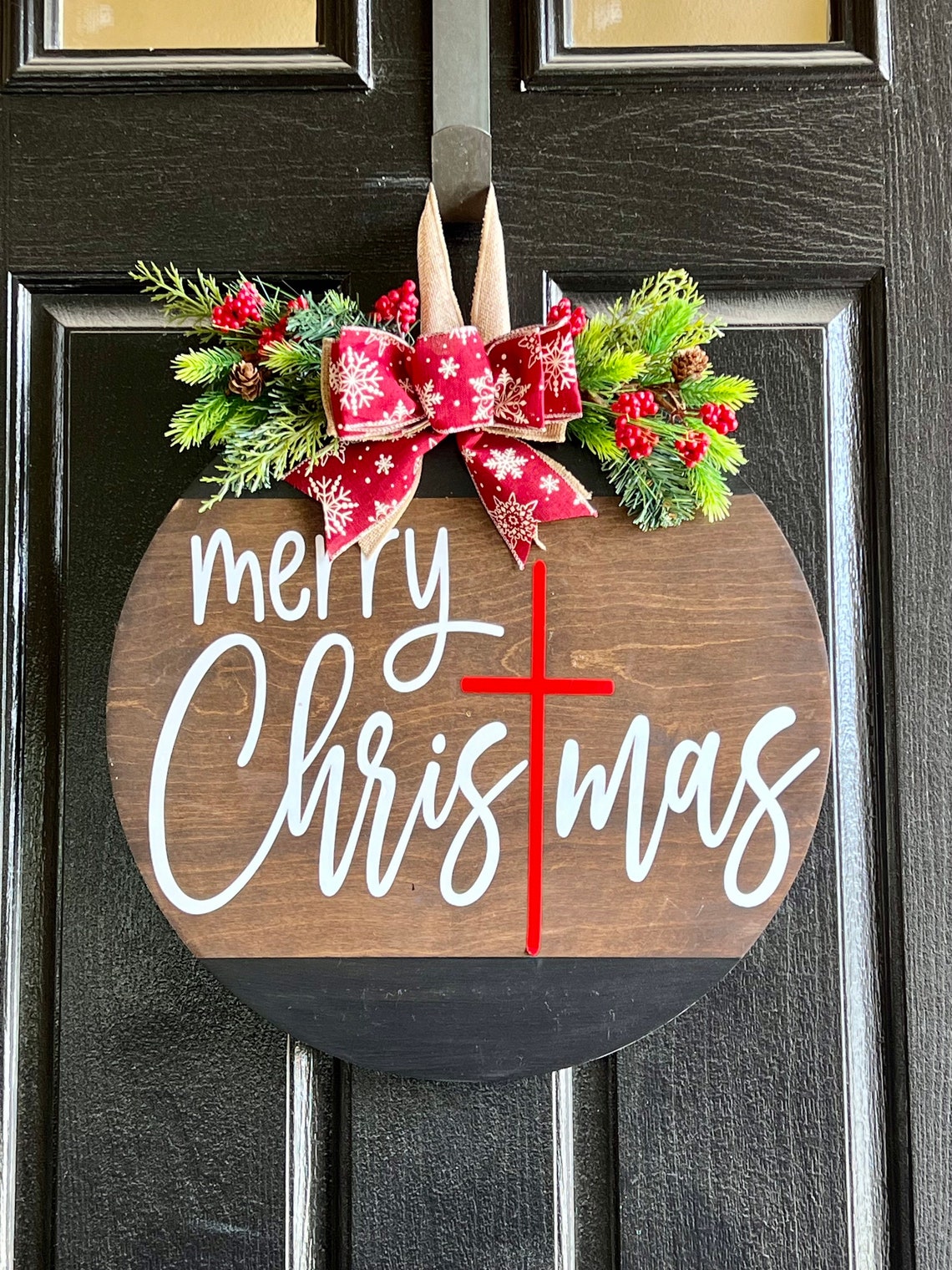 Christmas Door Sign, Religious Door Sign, Christmas Door Decor ...