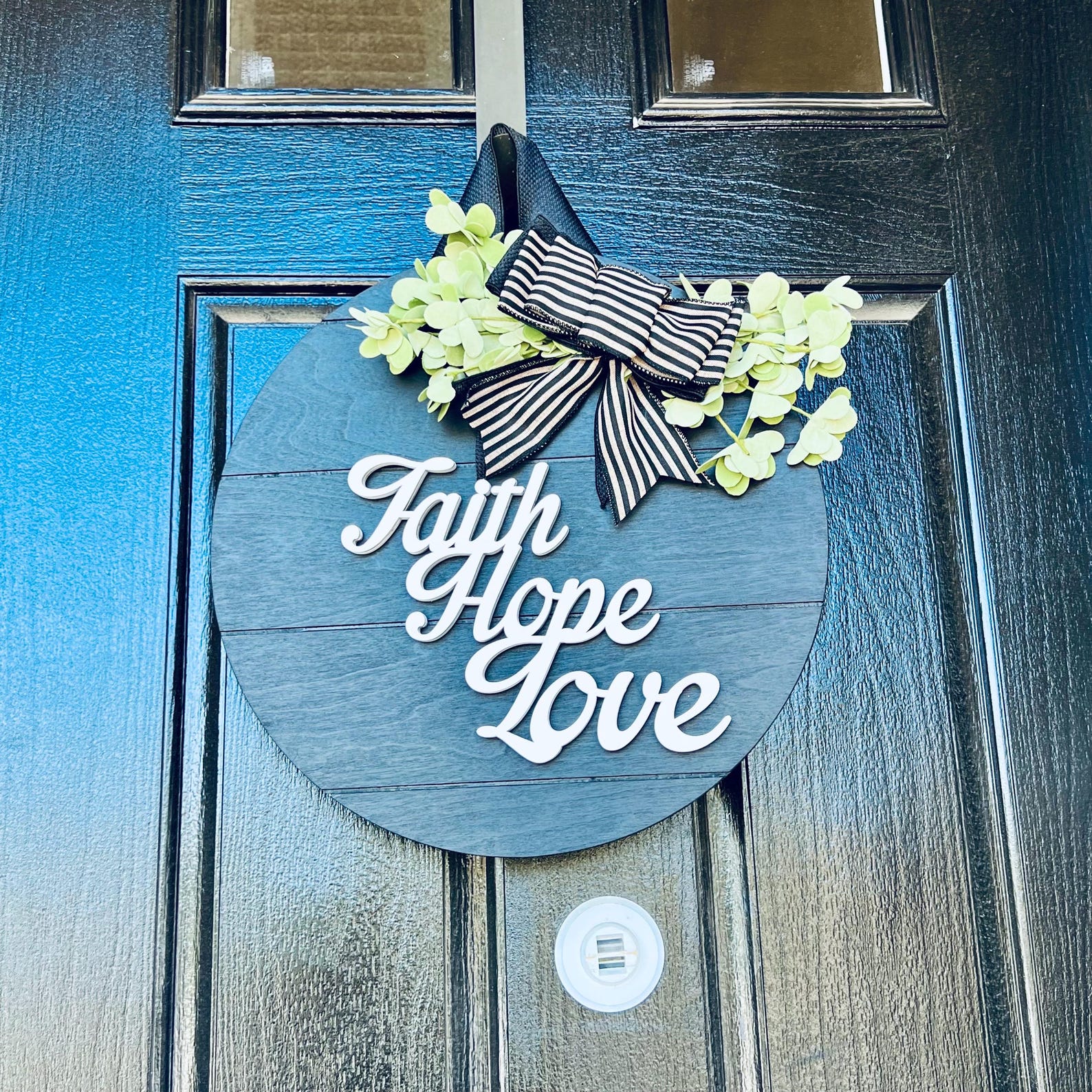 Religious Door Hanger, Front Door Decor, Religious Door Sign, Faith ...