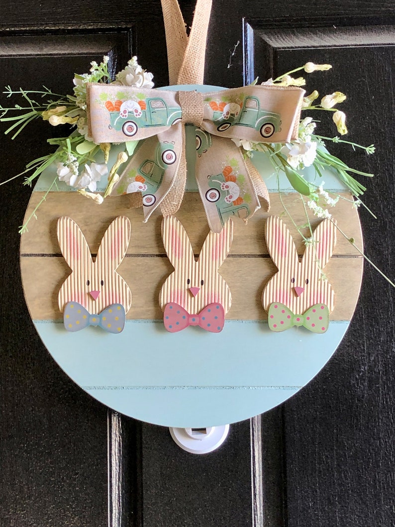 Easter Welcome Door Sign Farmhouse Door Hanger Easter | Etsy