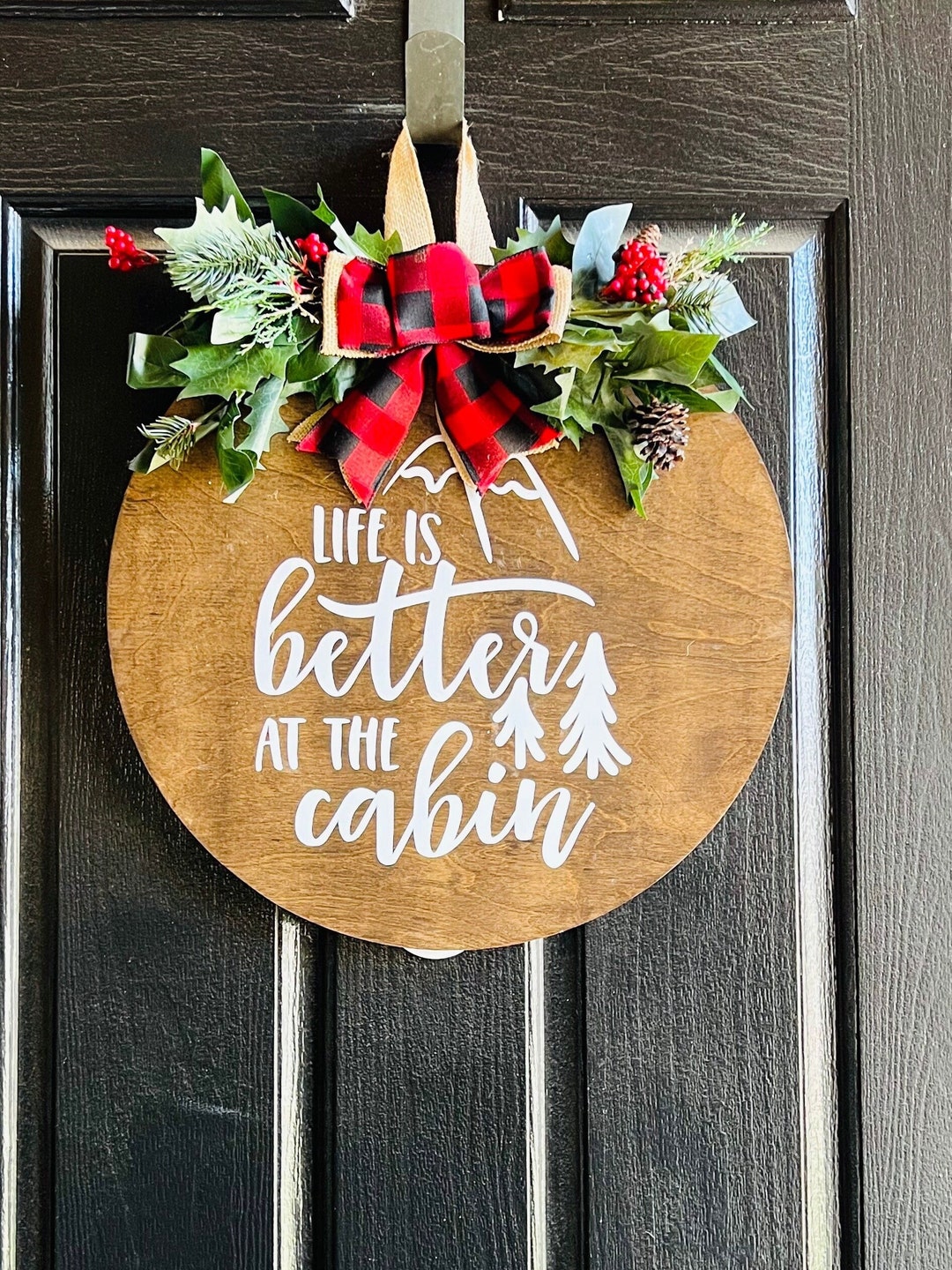 Cabin Front Door Decor Welcome Cabin Door Sign Front Door - Etsy