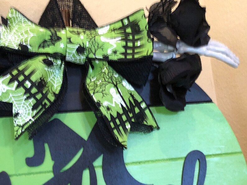 Halloween Door Decor Wicked Welcome Sign Halloween Door - Etsy