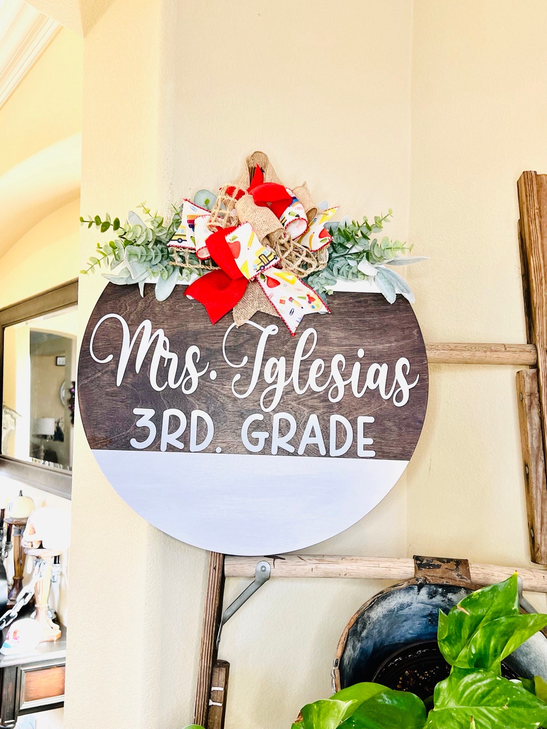 Door Sign for Teacher Classroom Door Hanger Sign for School - Etsy