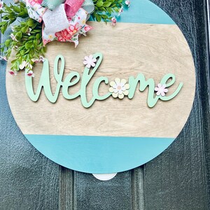 Spring Front Door Decor, Welcome Spring Wreath, Spring Decor, Spring ...