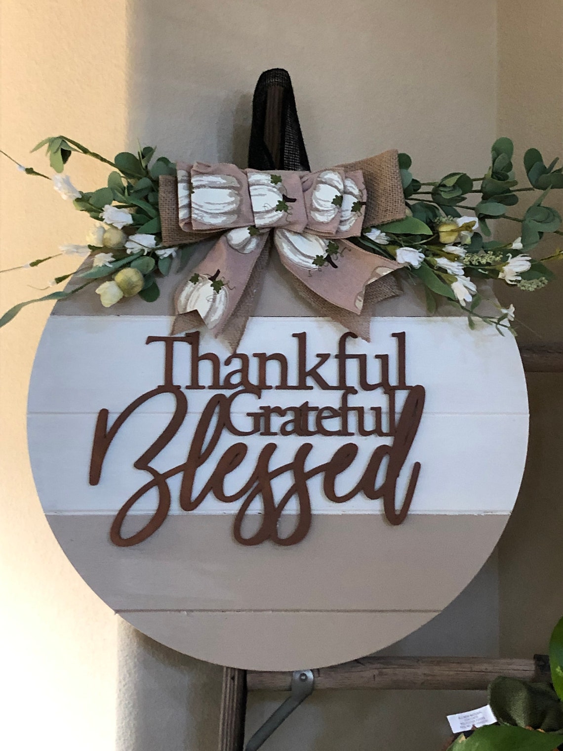 Fall Welcome Door Sign, Thanksgiving Door Hanger, Fall Wood Wreath ...