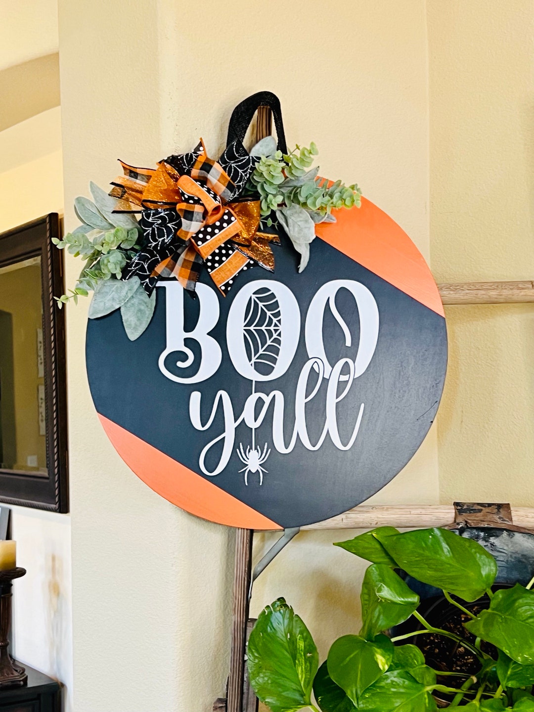 Halloween Door Decor Halloween Welcome Sign Halloween Door - Etsy