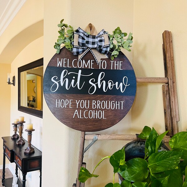 Rude Welcome Sign - Etsy