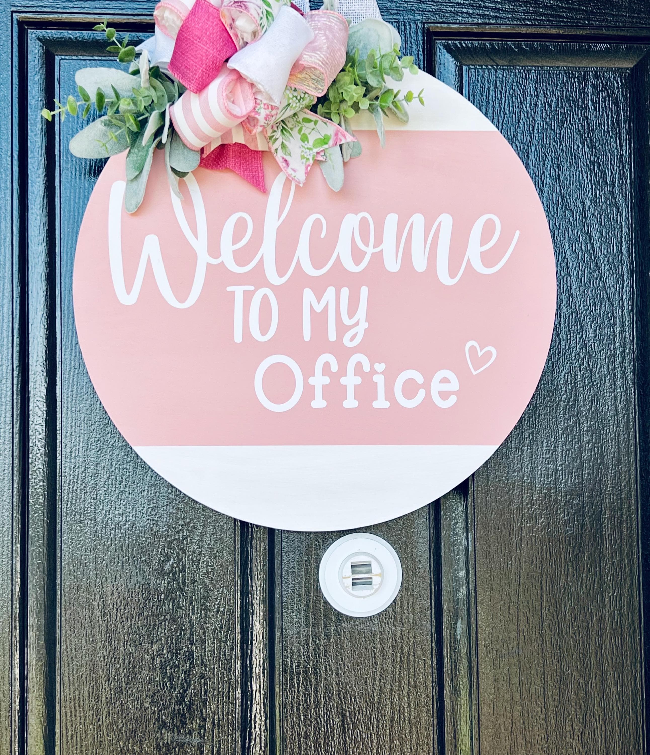 Office Door Decor, Office Door Sign, Office Farmhouse Hanger, Office ...
