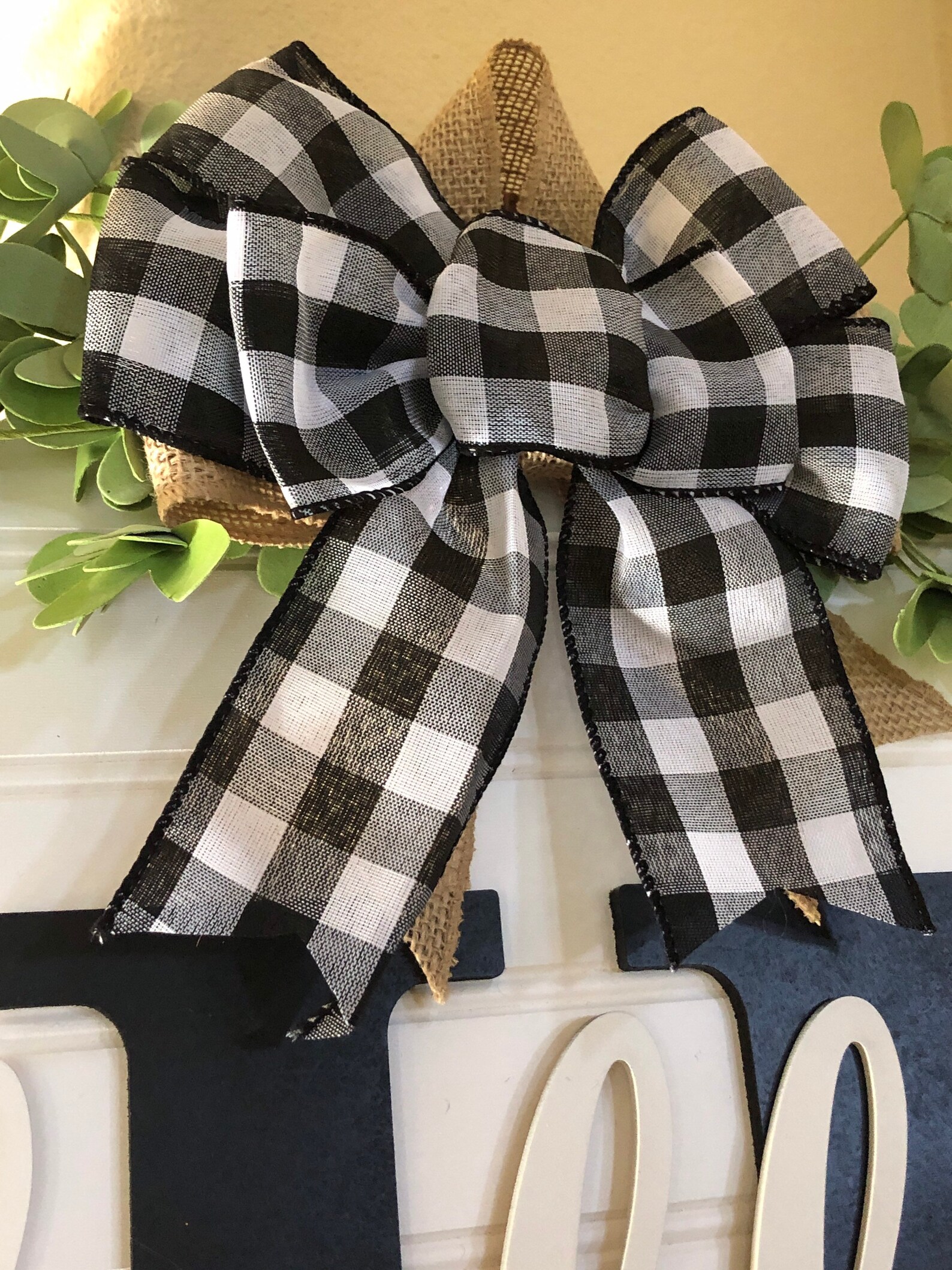 Monogram Front Door Sign Welcome Door Decor Front Door | Etsy