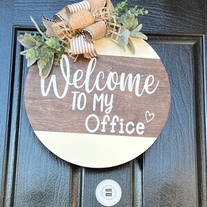 Office Door Decor, Office Door Sign, Office Farmhouse Hanger, Office ...