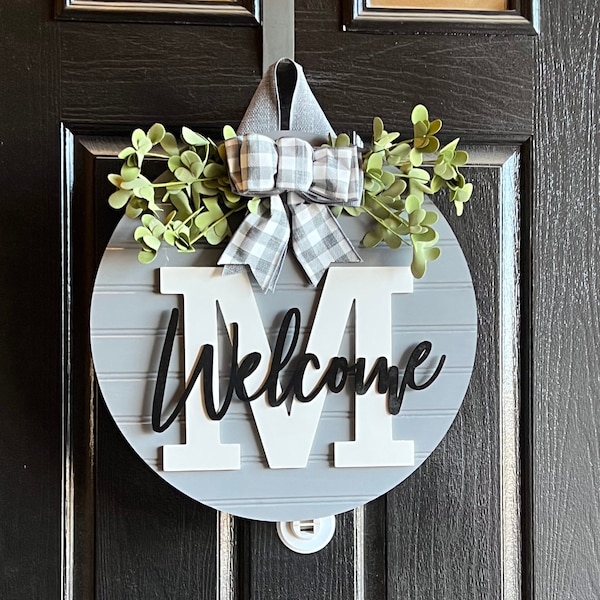 Front Door Monogram - Etsy