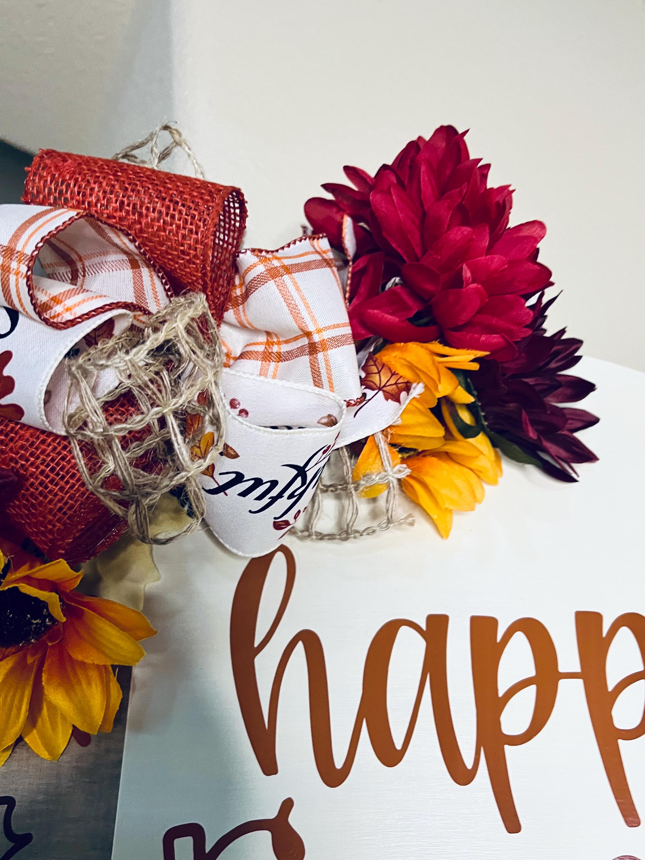Fall Front Door Decor, Happy Fall Y’all Door Sign, Welcome Door Hanger ...