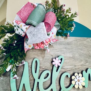 Spring Front Door Decor, Welcome Spring Wreath, Spring Decor, Spring ...