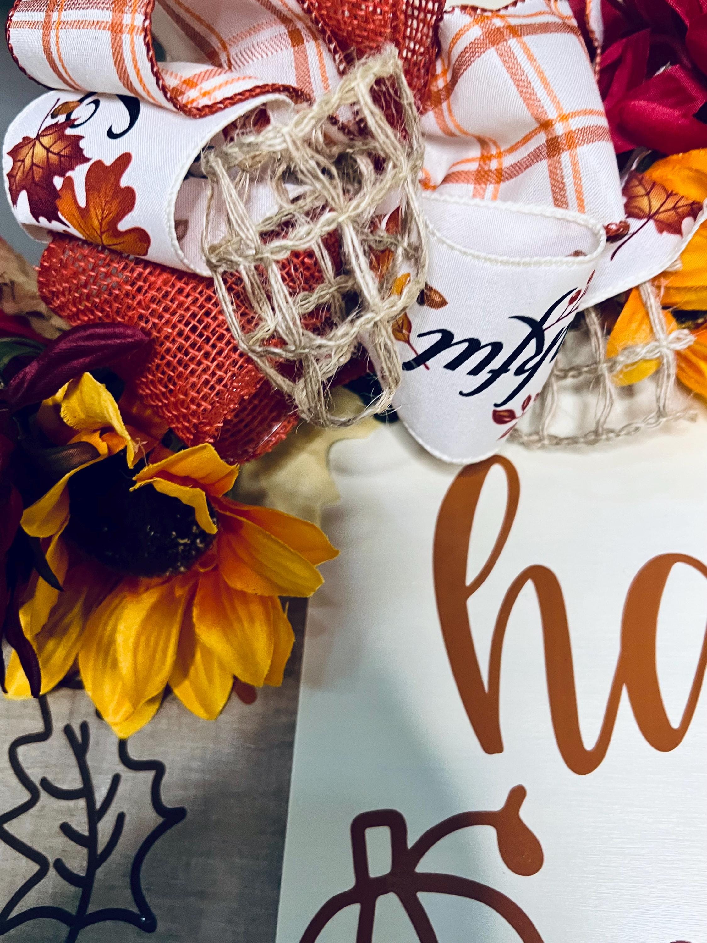 Fall Front Door Decor, Happy Fall Y’all Door Sign, Welcome Door Hanger ...