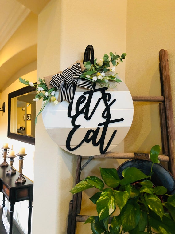 Kitchen Farmhouse Sign Round Kitchen Hanger Kitchen Decor | Etsy