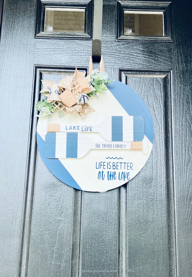 Lake House Front Door Decor, Lake House, Lake House Door Sign, Lake ...