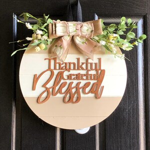 Fall Welcome Door Sign, Thanksgiving Door Hanger, Fall Wood Wreath ...