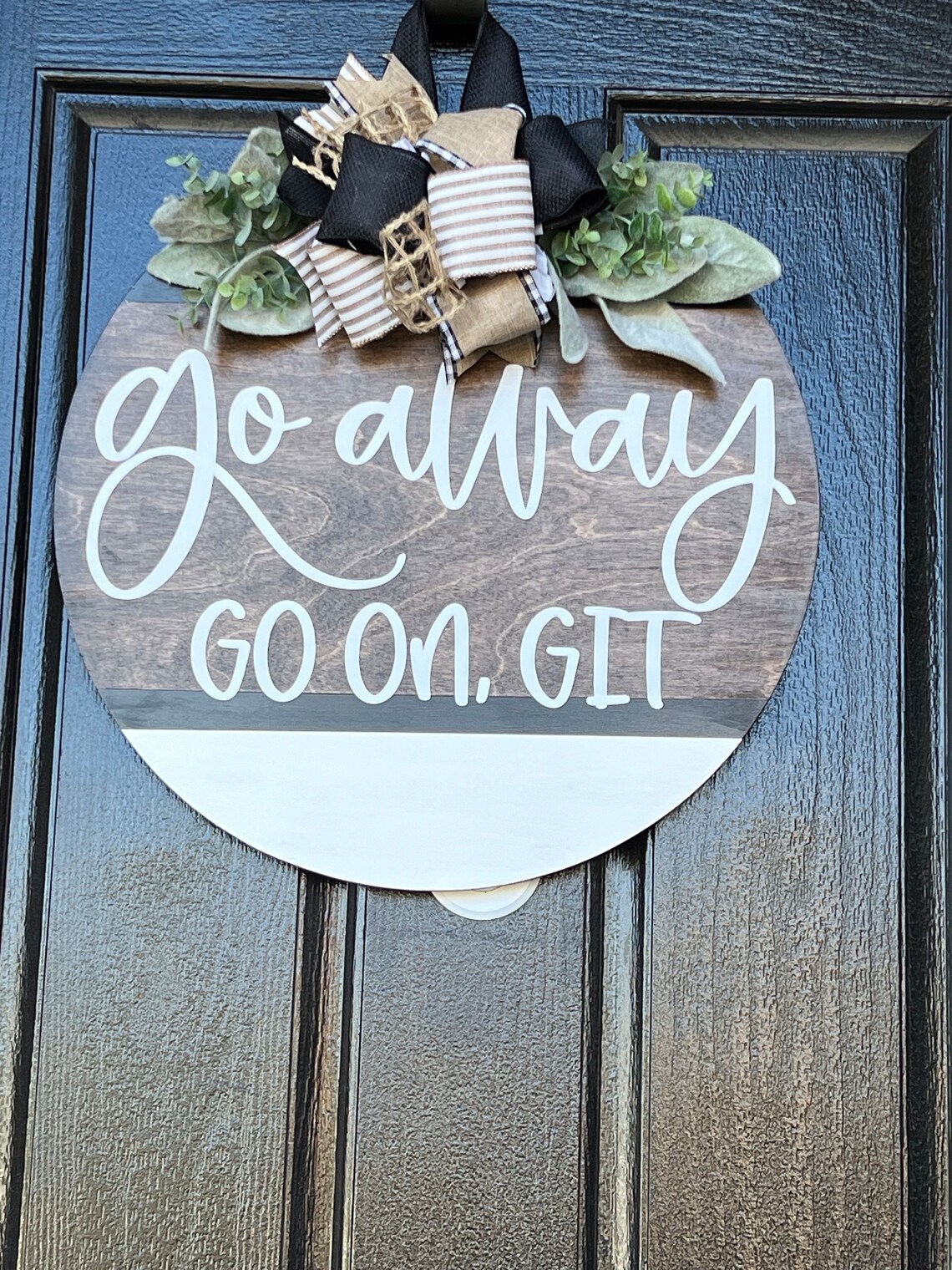 Funny Door Decor, Go Away Door Sign, Welcome Door Sign, Front Door ...