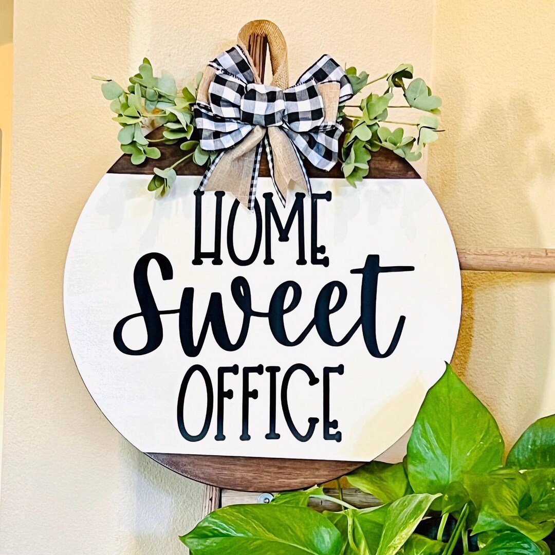Office Door Decor, Office Door Sign, Office Farmhouse Hanger, Office ...