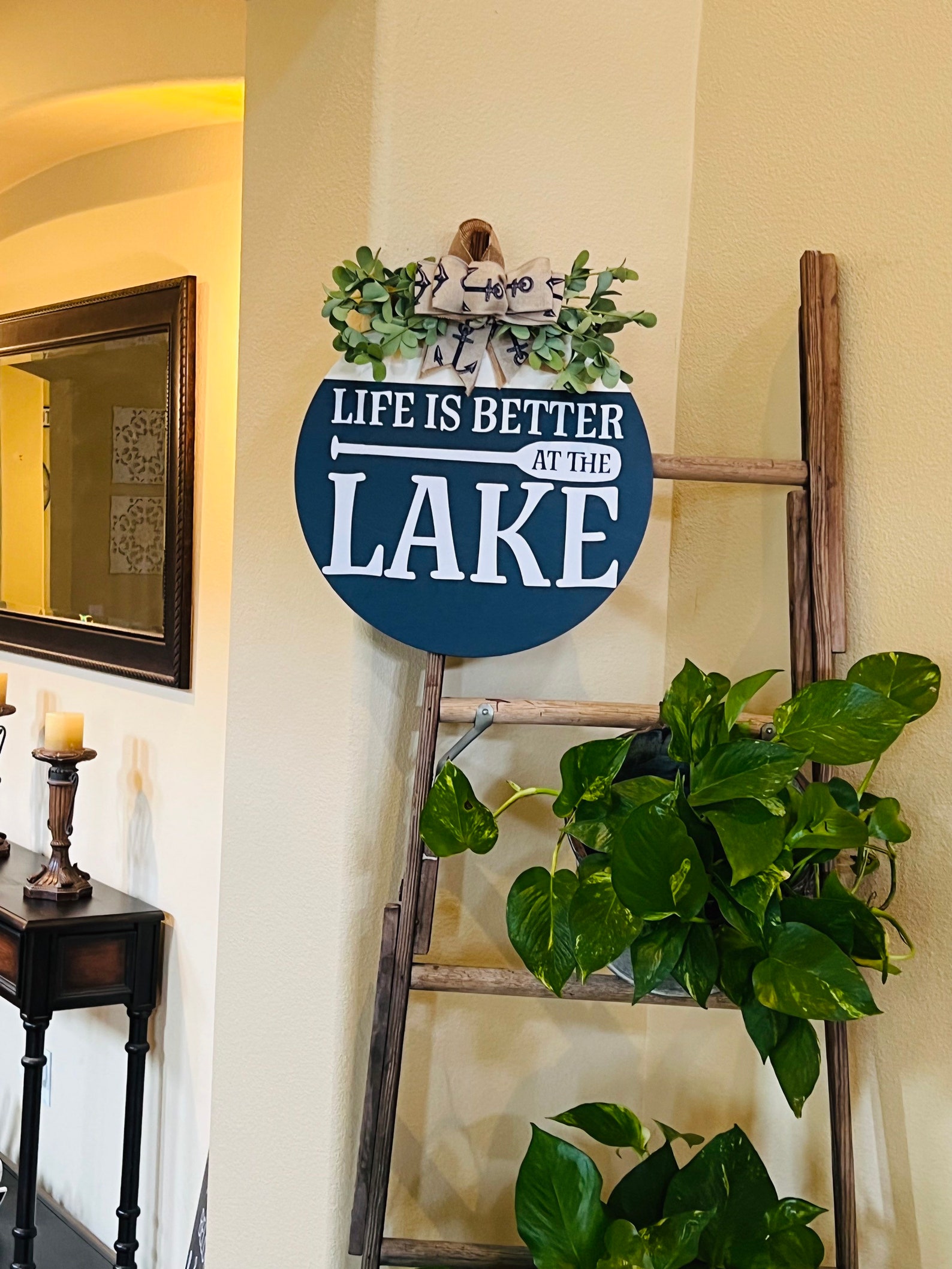 Life is Better at the Lake Door Decor Lake Door Hanger Lake - Etsy