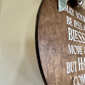 Front Door Decor, Blessings Door Sign, Christian Door Hanger, Scripture ...