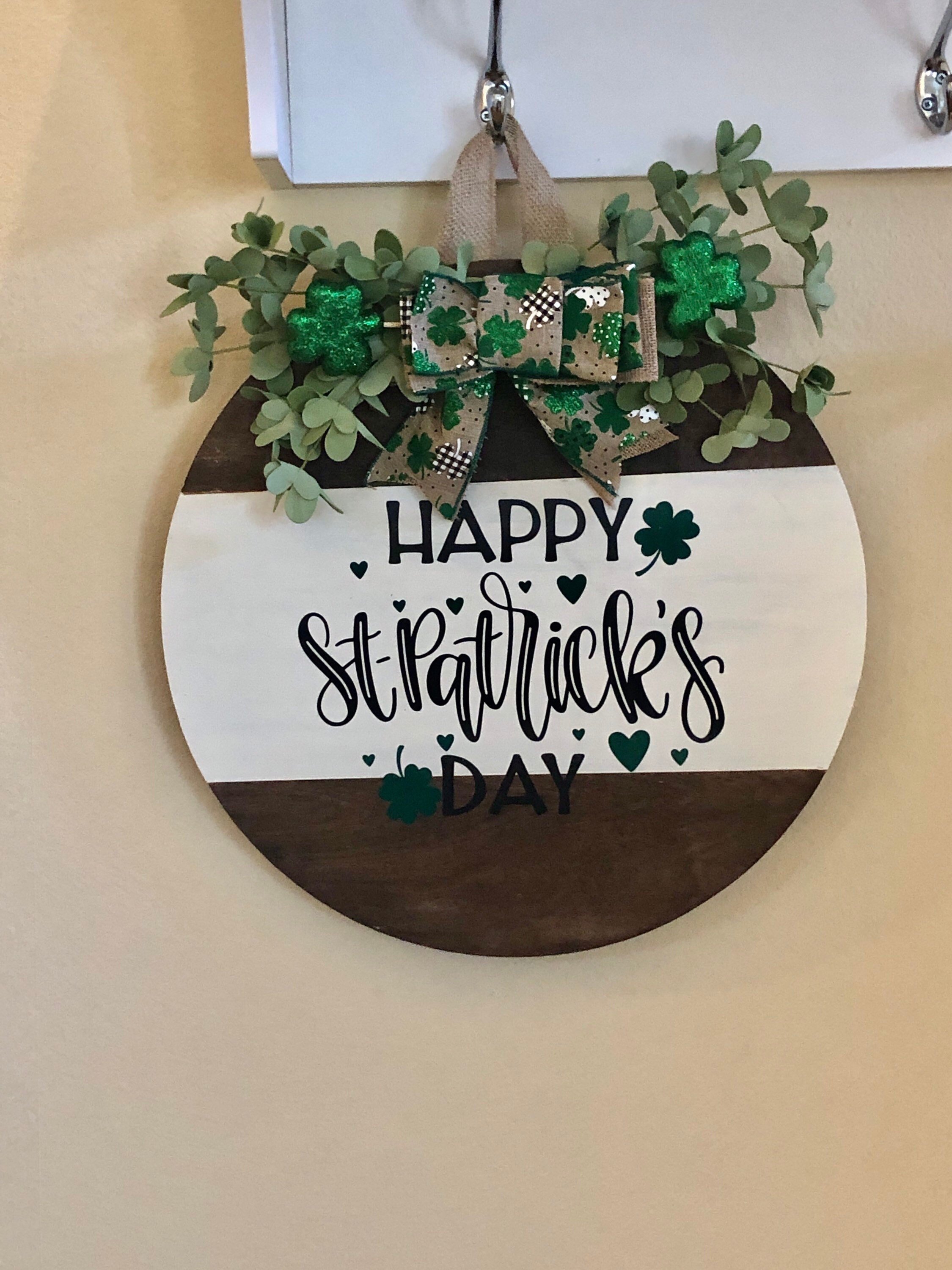 St Patrick's Day Welcome Sign St Paddy's Day Door - Etsy
