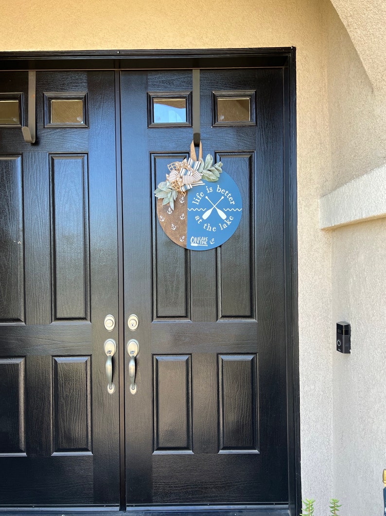 Life is Better at the Lake Door Decor, Lake Door Hanger, Lake Door Sign ...