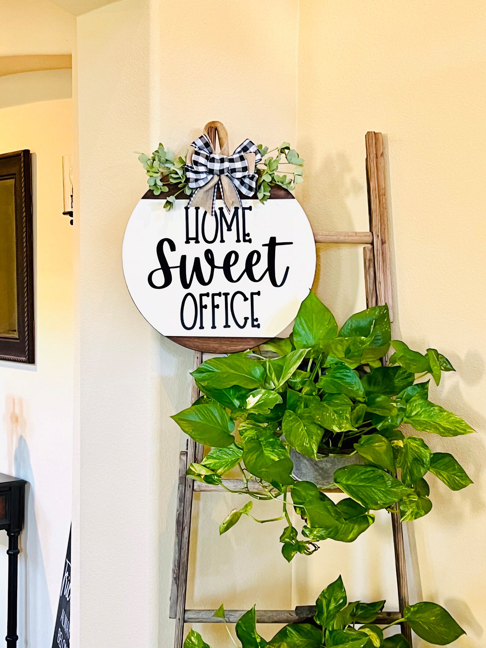 Office Door Decor, Office Door Sign, Office Farmhouse Hanger, Office ...