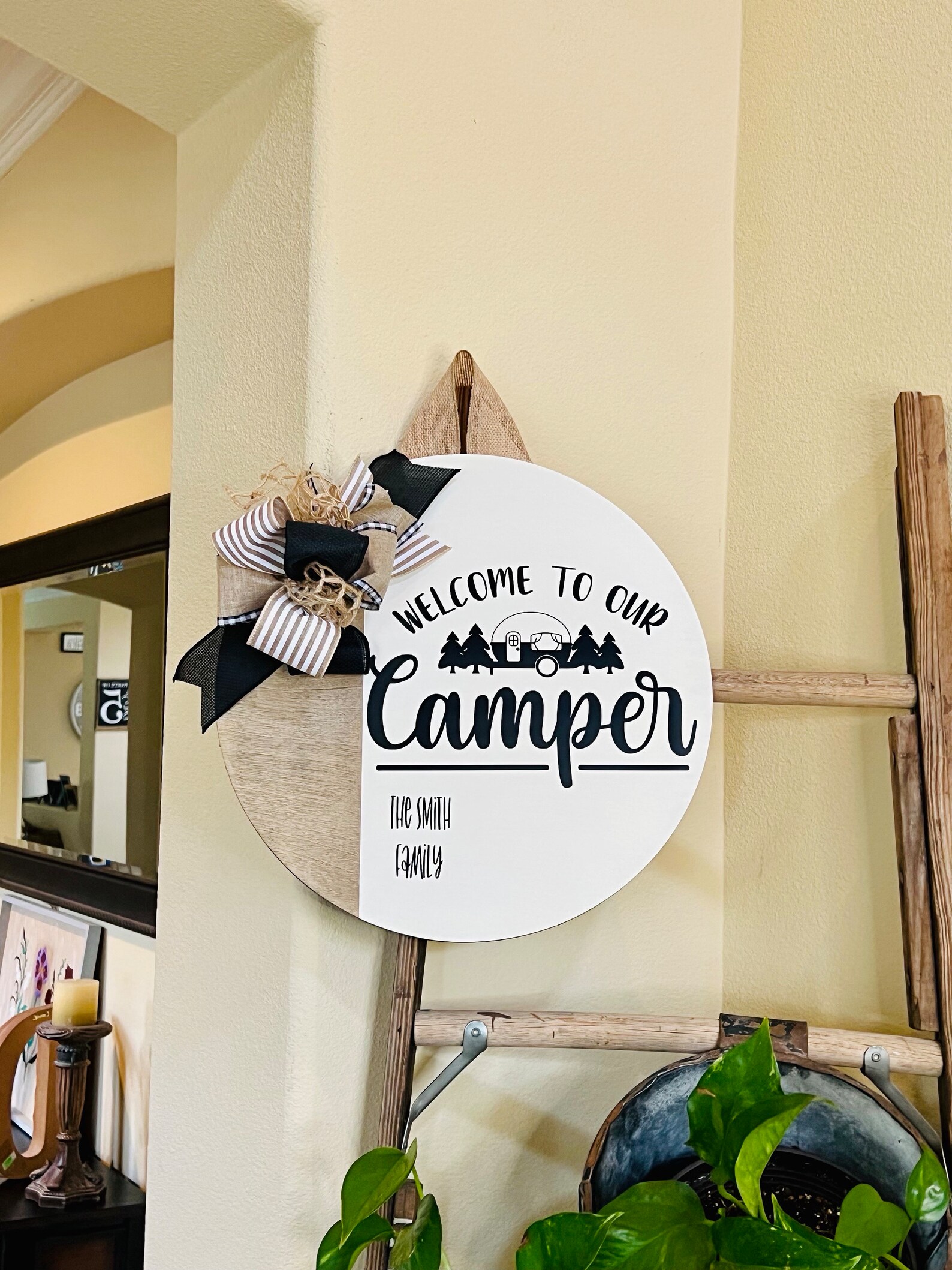 Camper Door Decor, Welcome Camper Sign, Camper Door Hanger, Camper ...