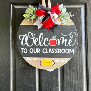 Teacher Door Decor, Classroom Door Hanger, Teacher Door Sign, Teacher ...