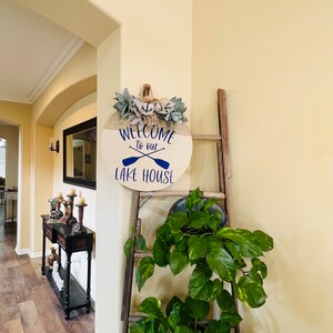 Lake Door Decor, Welcome to Our Lake House, Lake Door Sign, Nautical ...