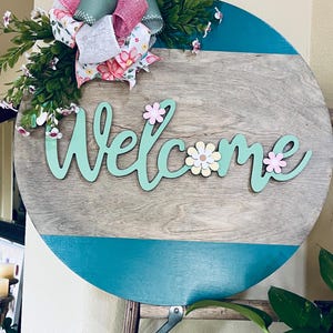 Spring Front Door Decor, Welcome Spring Wreath, Spring Decor, Spring ...